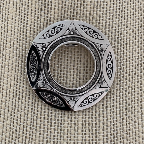 Vintage | Jewelry | Vintage 98s Lieba Silver Tone Scarf Clip | Poshmark